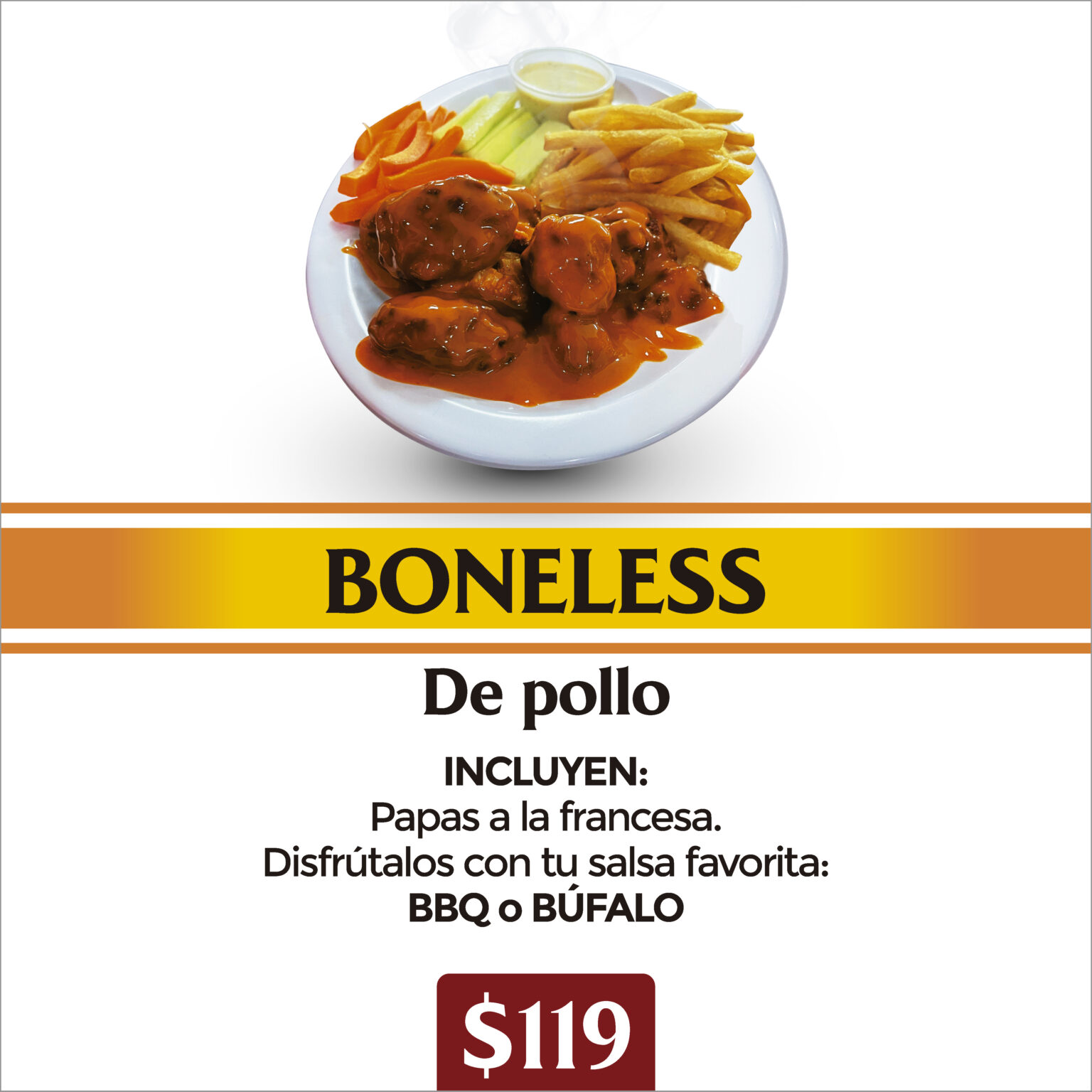 Menú – Pollos La Cabaña
