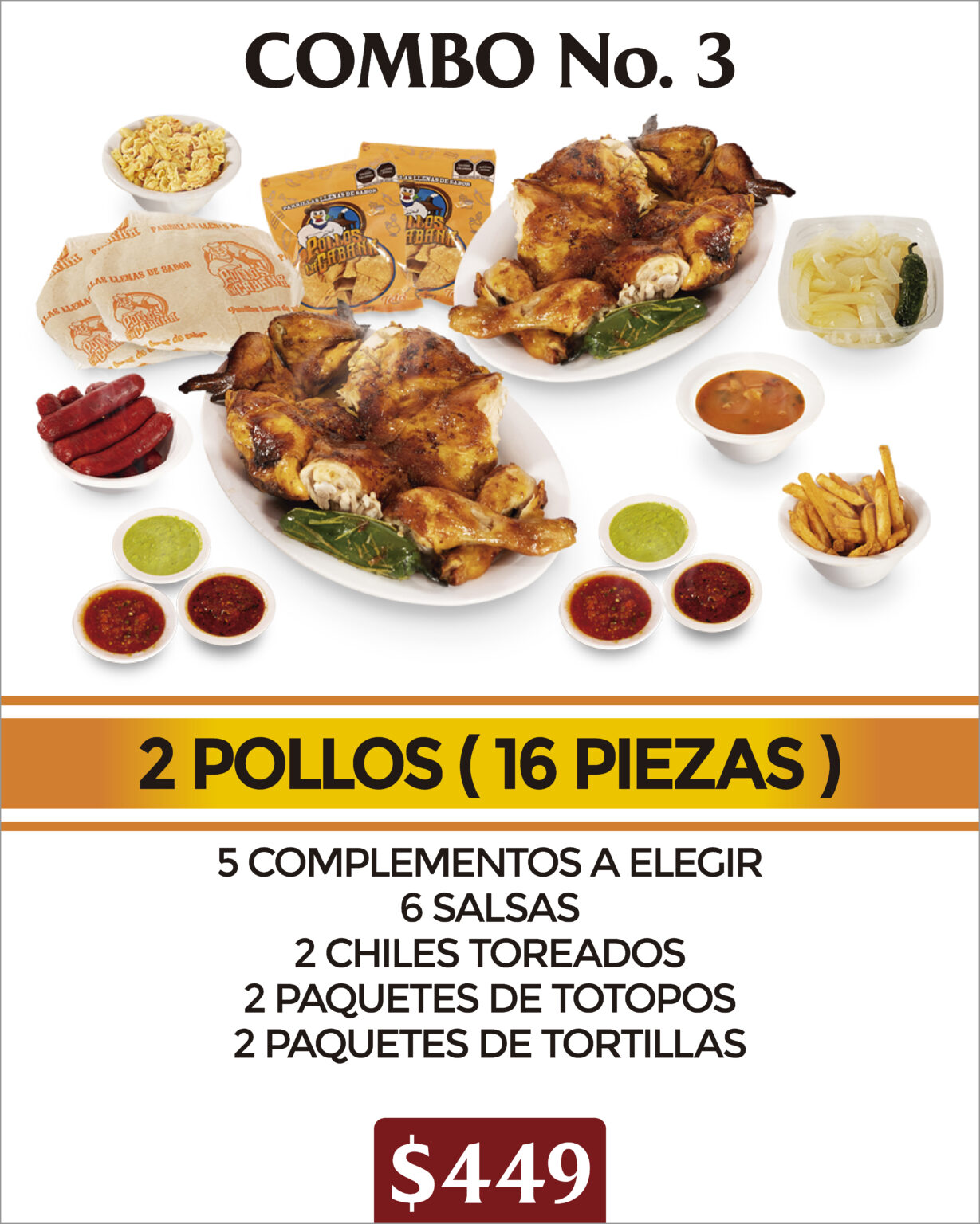 Menú – Pollos La Cabaña