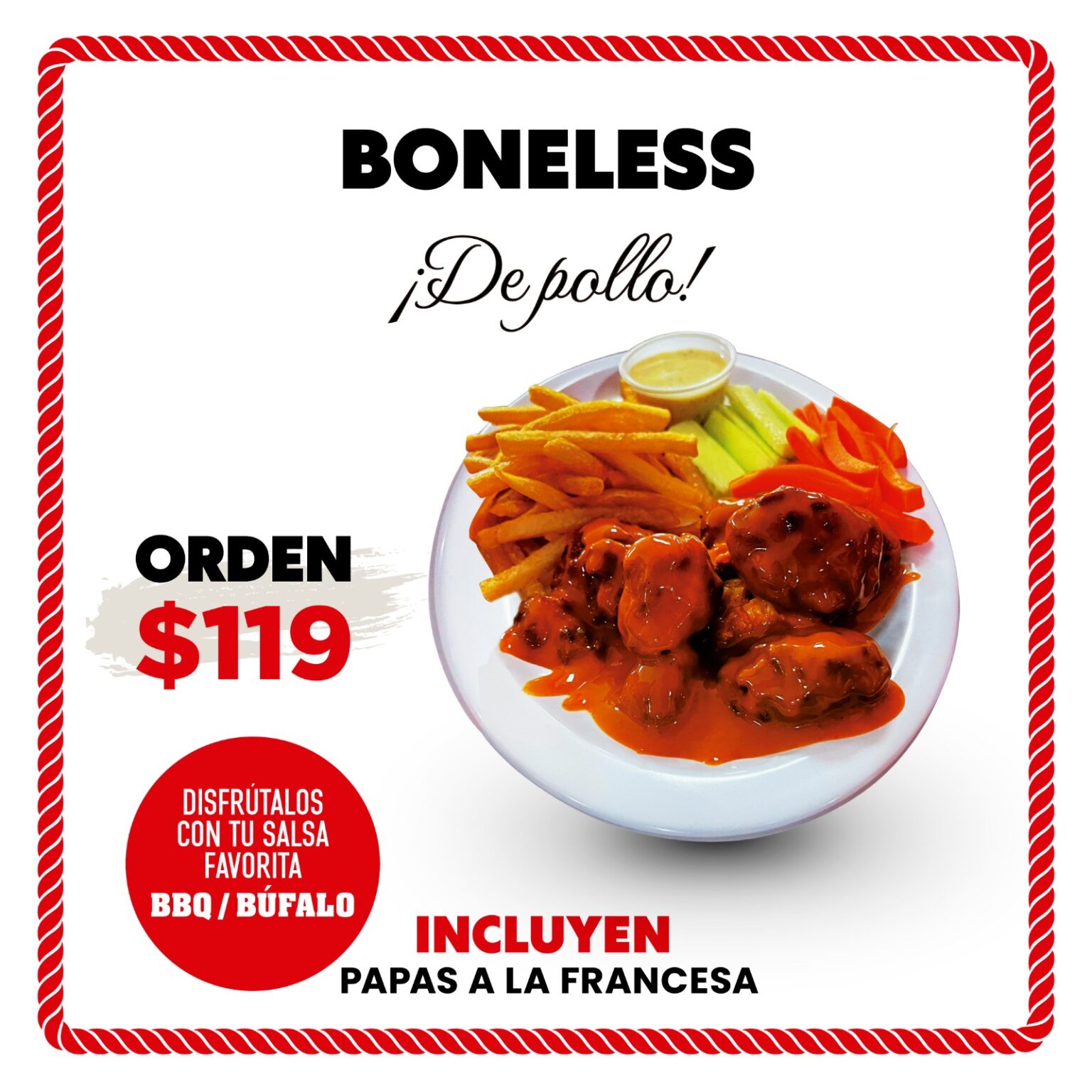 Menú – Pollos La Cabaña