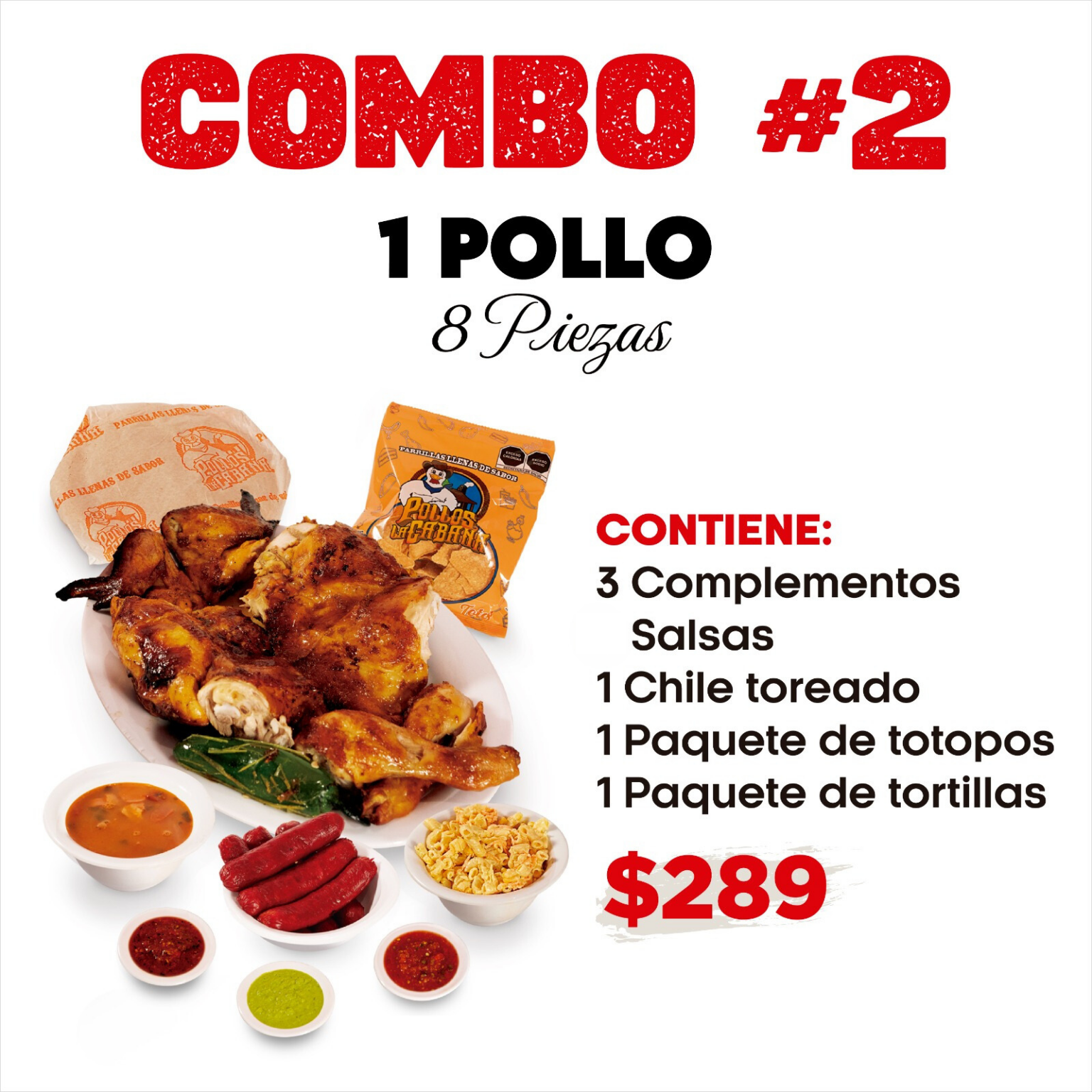 Menú – Pollos La Cabaña