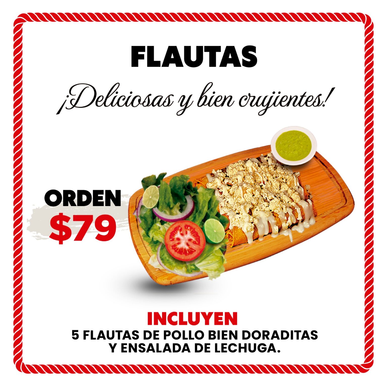 Menú – Pollos La Cabaña